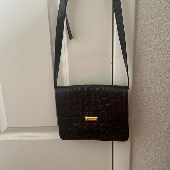 Cem | Bags | Cem Crocodile Black Vintage Handbag New | Poshmark